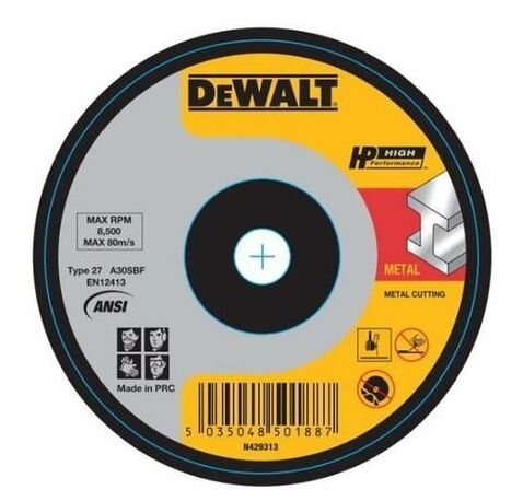 Dewalt Metal Cutting Disc Yellow-Black-Red 4.5 Inch Dwa8062 – Gulf ...